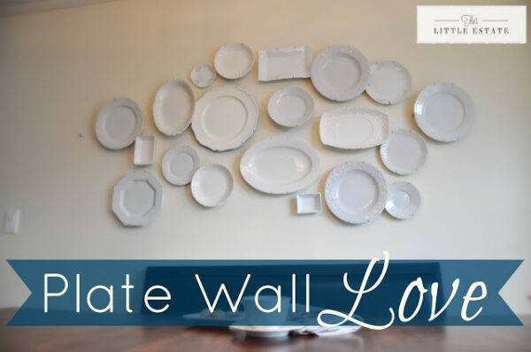 How to make a plate wall. | This Little Estate